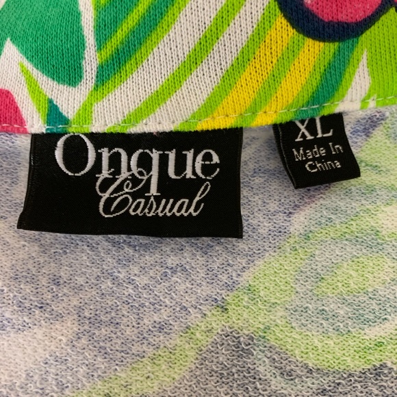 Onque Casuals | Jackets & Coats | Onque Casuals Neon Floral 34 Sleeve ...